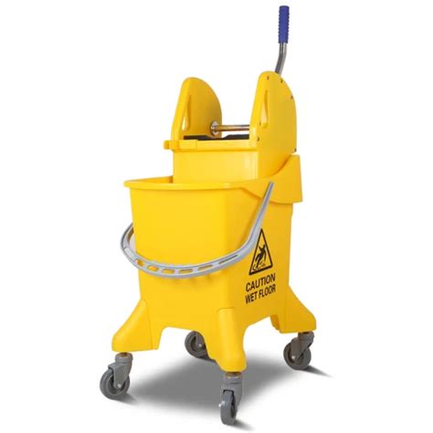 35l Down Press Double Mop Wringer Trolley Mop Squeeze Bucket Mop Bucket