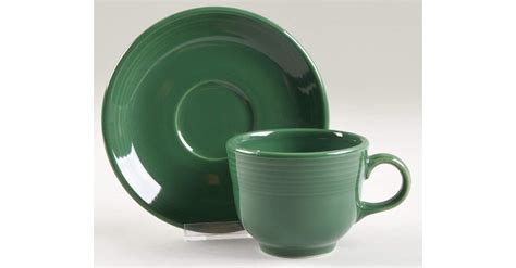 Fiesta Jade Intro 2023 Flat Cup And Saucer Set By Fiesta Tableware