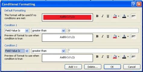 How To Implement Conditional Formatting In A Continuous Form In MS Access