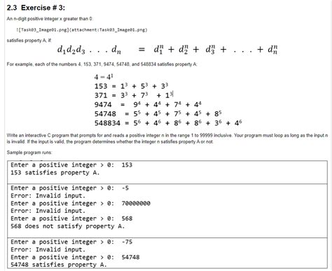 Solved 23 Exercise 3 An N Digit Positive Integer X