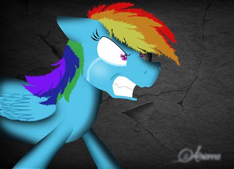 Rainbow Dash Angry By Aria Design On Deviantart