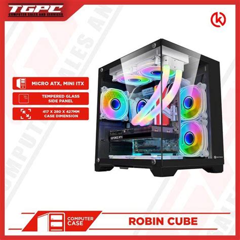 Keytech Robin Cube Dual Chamber Case Micro Atx Mini Itx Computer Case Lazada Ph