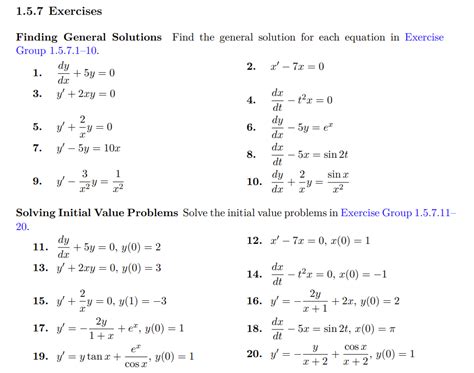 Solved Finding General Solutions Find The General Solution Chegg