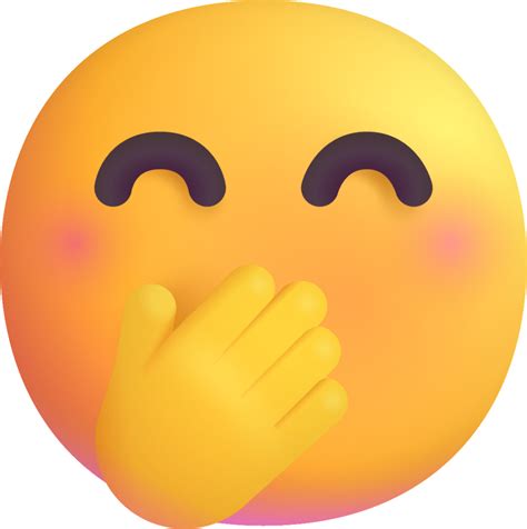 Face With Hand Over Mouth Emoji Download For Free Iconduck
