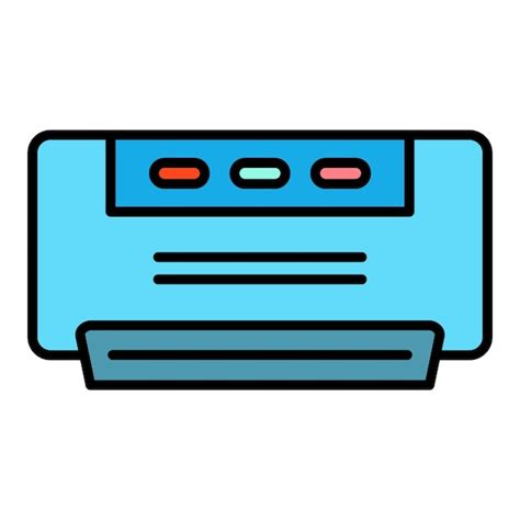 에어컨 아이콘 프리미엄 벡터