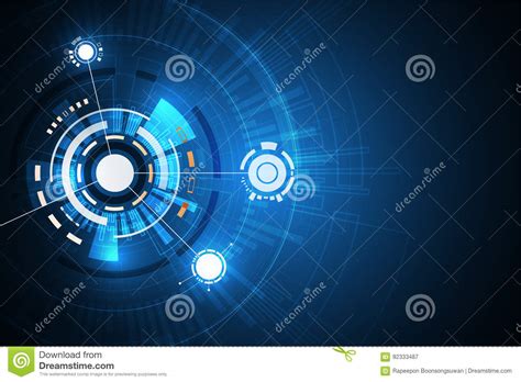 Vector Abstract Background Technology Innovation Of The Future Stock