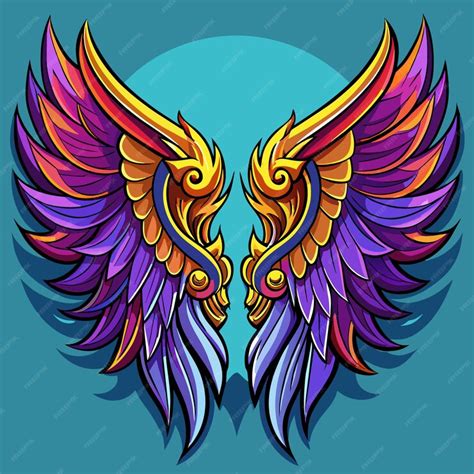 Premium Vector Angel Wings Cartoon Vector Illustration Flat Style