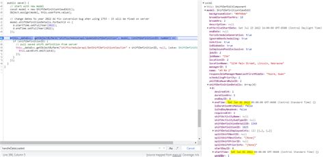 Net Angular Date Property Of Client Object Does Not Match What Is Received On Server Stack