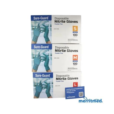 Sure Guard Disposable Nitrile Gloves Lazada Ph