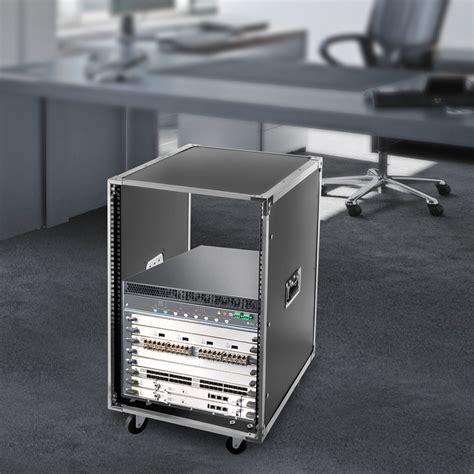 Denest 19 Inch 16u Server Rack Open Frame Rolling Network Data Rack