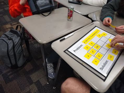 Dividing Polynomials Using The Box Method Puzzles Math Love