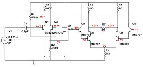 Transistor Audio Power Amplifier Schematic Diagrams