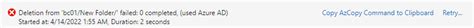 There Is A Failed Activity Log When Deleting One Adls Gen2 Blob Under
