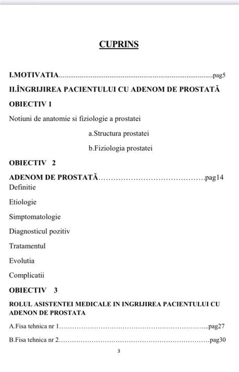 Ingrijirea Pacientilor Cu Adenom De Prostata Lucrare De Licenta Amg