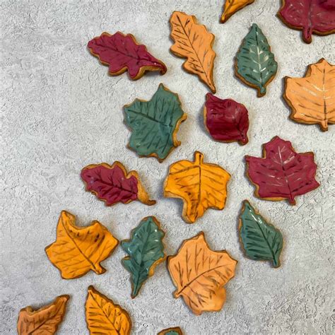 Maple Autumn Leaf Biscuits Baking With Aimee