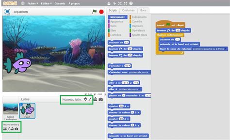 raiatea bac activité scratch en 5e l aquarium