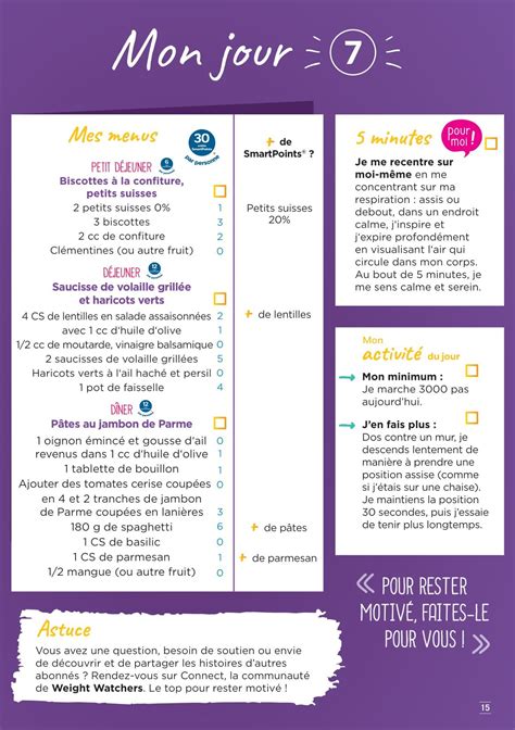 Menus Pour Mincir Sur Une Semaine Ou Pour Un Mois De Regime Menu