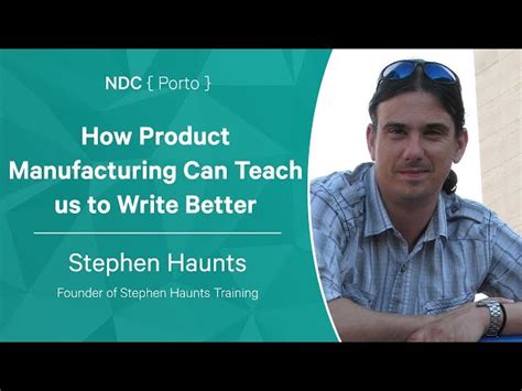 Ndc Conferences Talk How Product Manufacturing Can Teach Us To Write