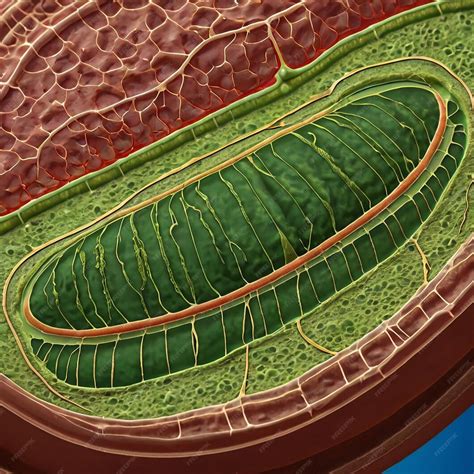 Detailed Chloroplast Diagram Structure Of Chloroplast Premium Ai