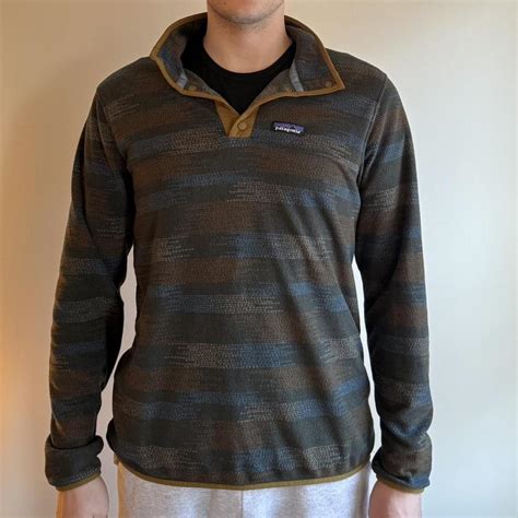 Patagonia Fleece Pullover Sweater Size Medium 100 Depop