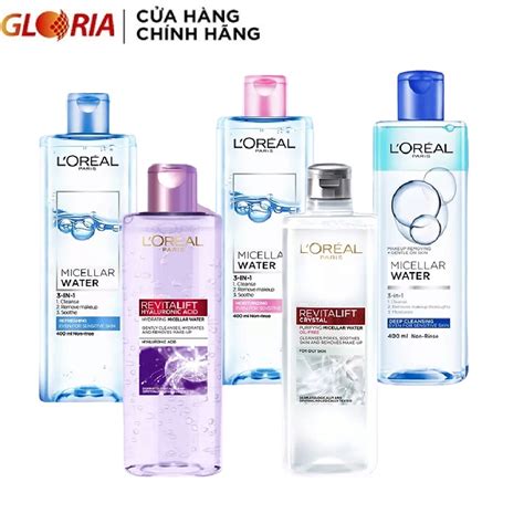 Nước Tẩy Trang Cho Mọi Loại Da Loreal L Oreal Paris 3 in 1 Micellar