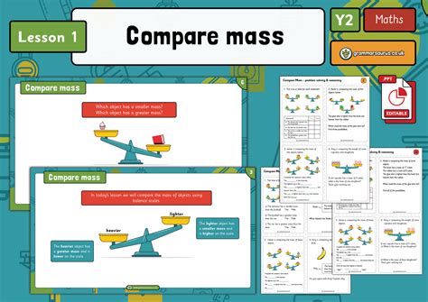 Year 2 Mass Capacity And Temperature Compare Mass Lesson 1 Grammarsaurus