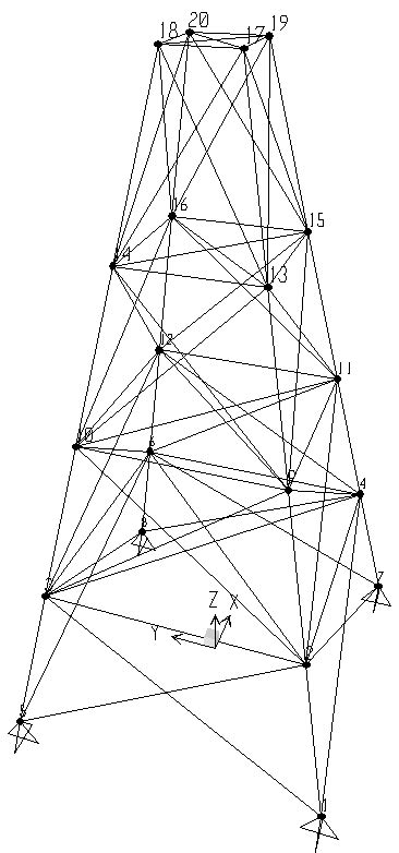 72 bar spatial truss download scientific diagram