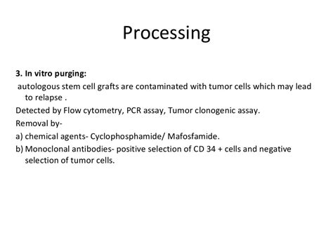 Autologous Bone Marrow Transplant