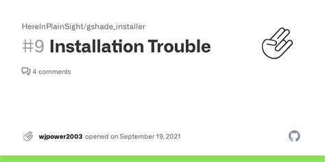 Installation Trouble · Issue 9 · Hereinplainsightgshadeinstaller