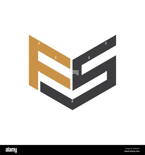 Initial Sf Letter Logo Vector Template Design Creative Abstract Letter