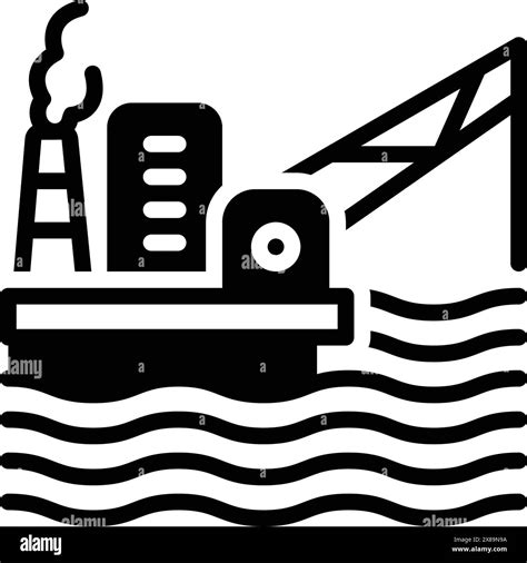Icon For Oil Platform Offshore Stock Vector Image And Art Alamy