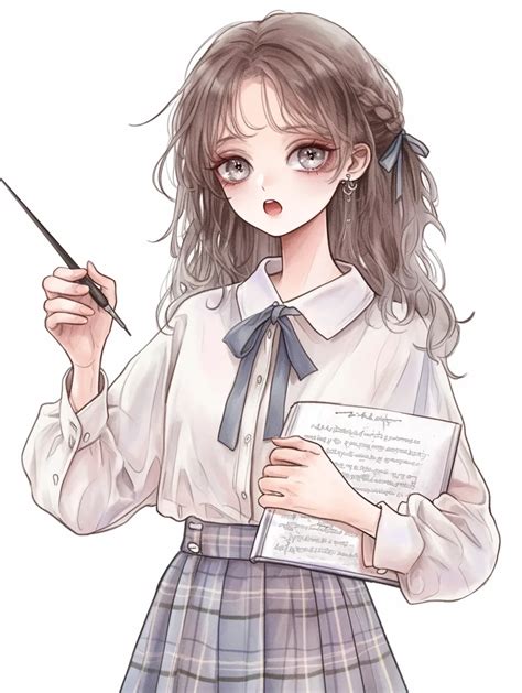 先生と生徒の会話のひととき｜ai百科「シンテリ」で調べる語句・イラスト