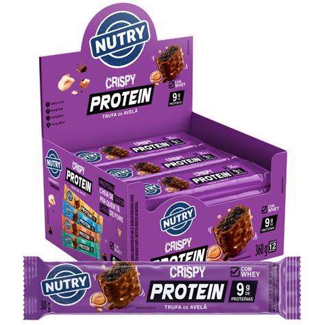 Barra De Proteína Nutry Crispy Crispy Trufa De Avelã Protein Bar Nutry