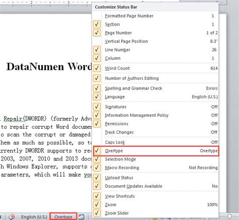 Ways To Prevent You From Accidentally Switching To Overtype Mode In Word