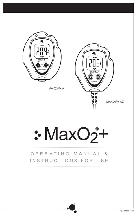 Maxtec Maxo2 A Operating Manual And Instructions For Use Pdf Download