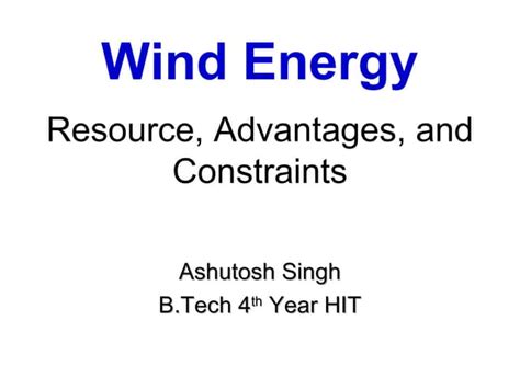Wind Energy Seminar