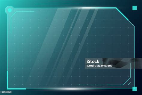 Hud Digital Futuristic User Interface Horizontal Frame Sci Fi High Tech Screen Gaming Menu ...