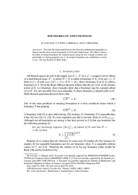 Pdf Boundaries Of Asplund Spaces