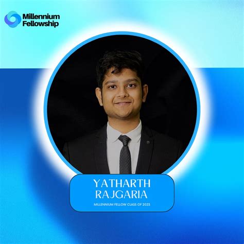 Yatharth Rajgaria On Linkedin Millenniumfellowship Millenniumfellowship