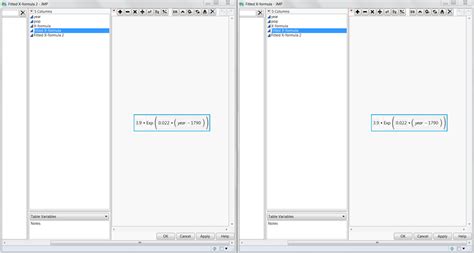 implementing power fit model in jmp and tuning the model jmp user