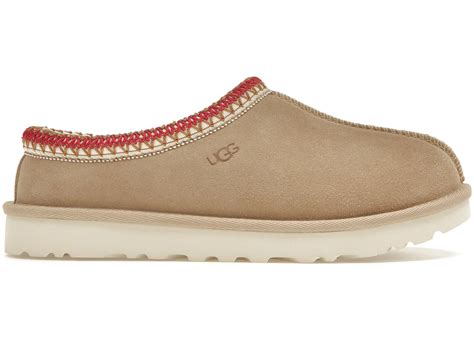 Ugg Tasman Slipper Sand Dark Cherry Womens 5955 Sndd Gb