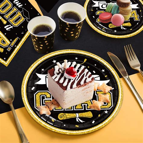 Dazonge Graduation Decorations Class Of 2024 Black And Gold