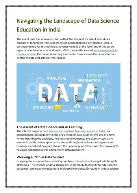 Ppt Navigating The Landscape Of Data Science Education In India Powerpoint Presentation Id