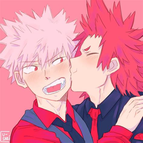 Katsuki Bakugo X Eijiro Kirishima Boku No Hero Academia Kirishima Anime My Hero Academia