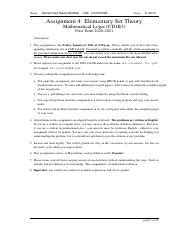 Assignment Settheory Pdf Name Muhammad Naufal Abdillah Nim Class If