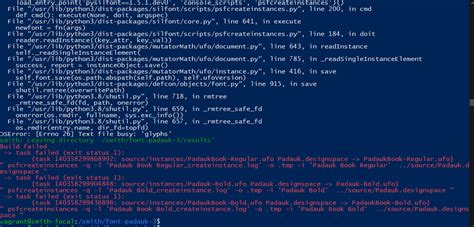 Facing Build Error Text File Busy Glyphs · Issue 44 · Silnrsi