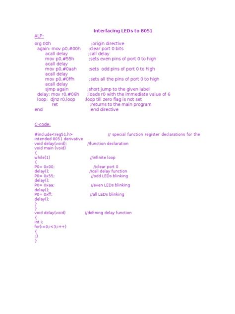 Traffic Light Control Using 8051 Pdf