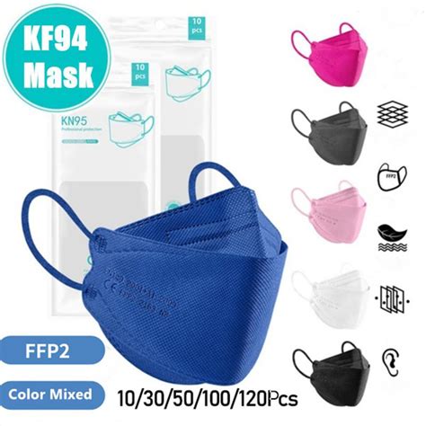 10-120 ШТ. KF94 Маска Для Лица Корея Маски Для Лица Mascarillas FFP2 ...