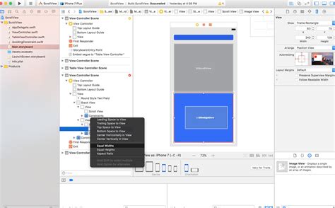 Making An Auto Layout Of Uiimageview And Textview Inside Scrollview For