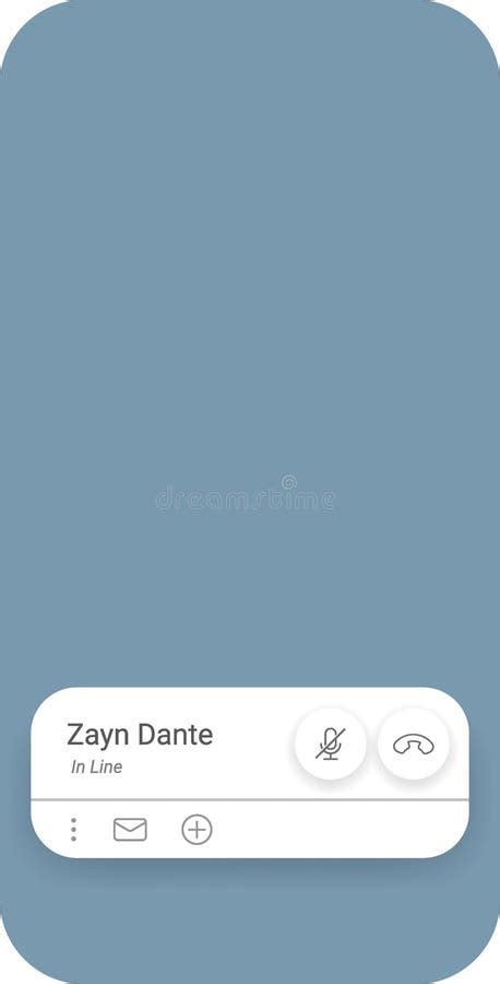 Minimalist Floating Notification Ui For Incoming Call Stock Vector Illustration Of Responsive